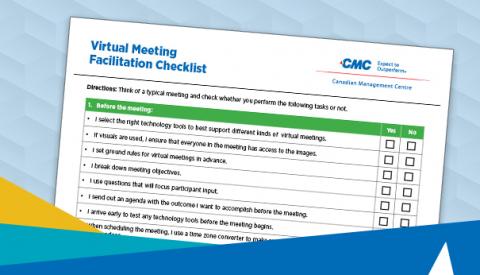 Virtual Meeting Facilitation Checklist | Canadian Management Centre